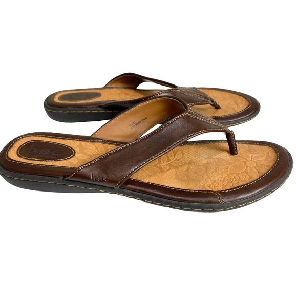 Børn | Shoes | Boc By Born Concept Flip Flop Sandals Brown Faux Leather ...